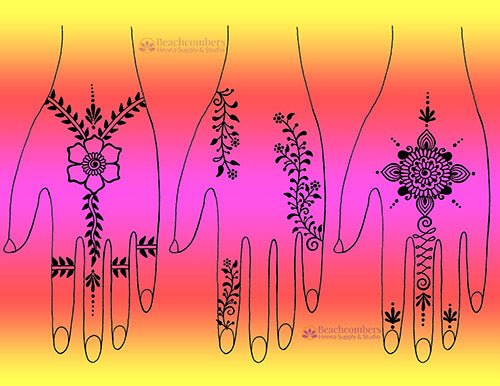 July's Simple & Chic Henna Designs: Free Henna Designs! – Beachcombers ...